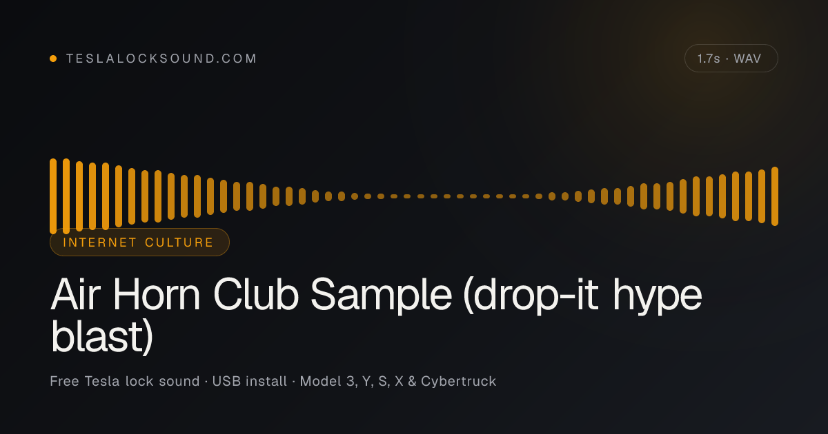 Air Horn Club Sample (drop-it hype blast) — Tesla Lock Sound (Free WAV ...