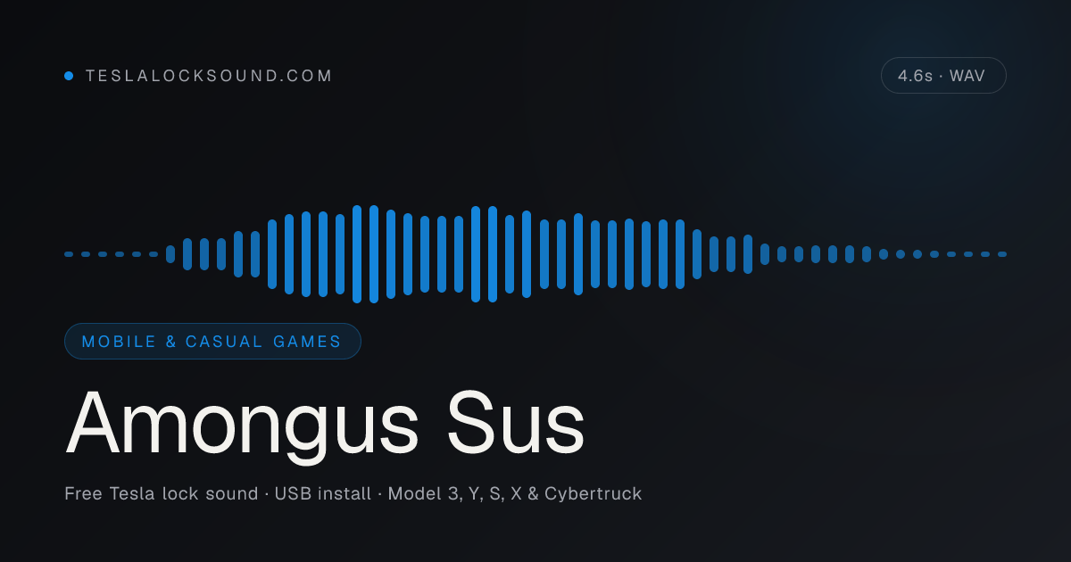Amongus Sus — Tesla Lock Sound (Free WAV Download)