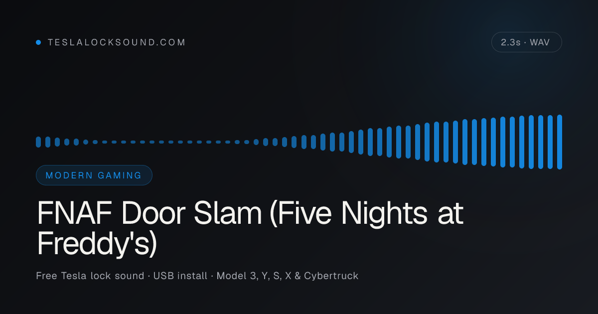 FNAF Door Slam (Five Nights at Freddy's) — Tesla Lock Sound (Free WAV ...