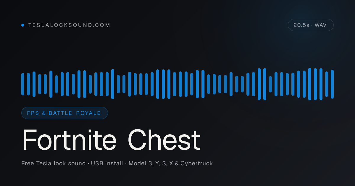 Fortnite Chest — Tesla Lock Sound (Free WAV Download)