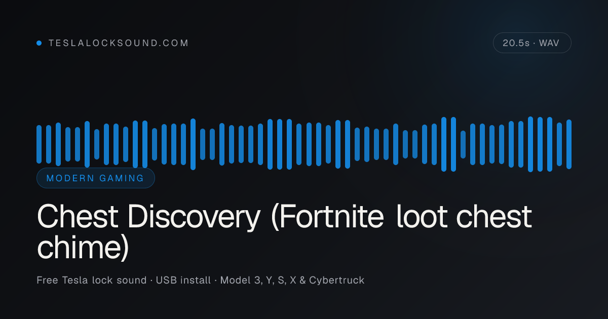Chest Discovery (Fortnite loot chest chime) — Tesla Lock Sound (Free ...