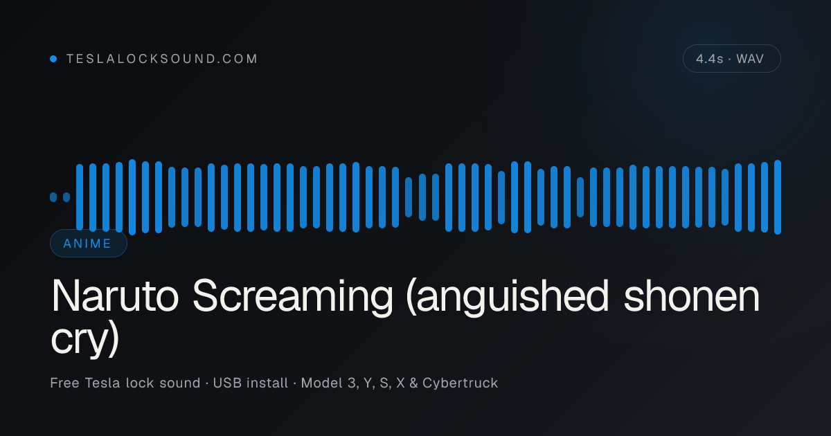 Naruto Screaming — Tesla Lock Sound (Free WAV Download)
