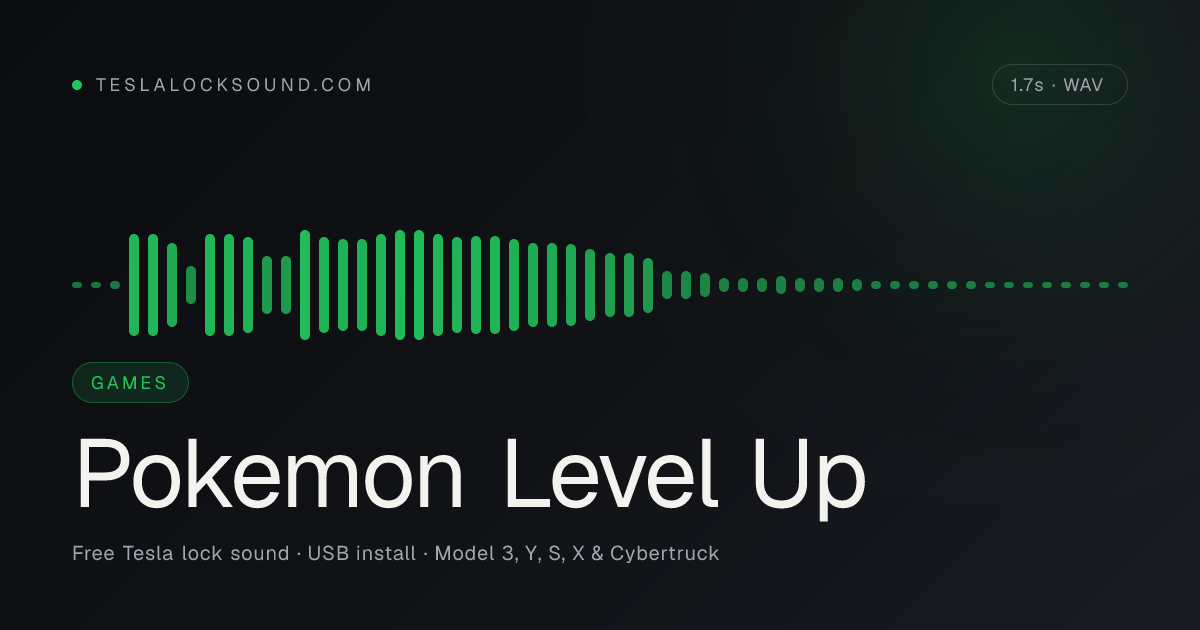 Pokemon Level Up — Tesla Lock Sound (Free WAV Download)