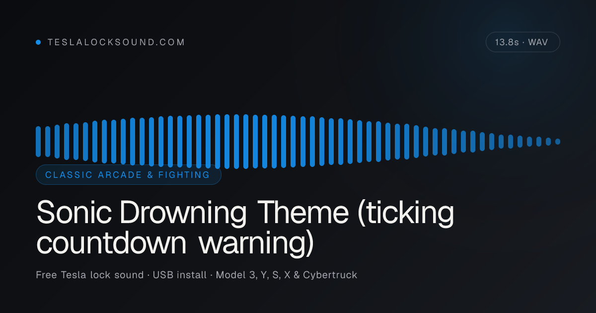 Sonic Drowning Theme (ticking countdown warning) — Tesla Lock Sound ...