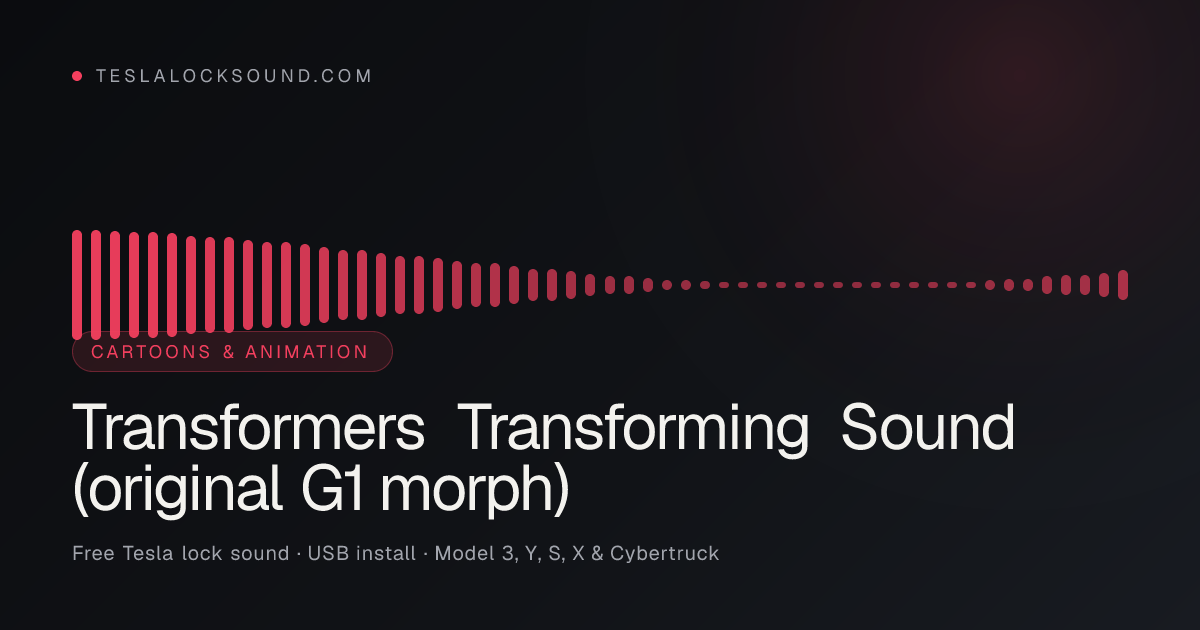 Transformers Transforming Sound (original G1 morph) — Tesla Lock Sound ...